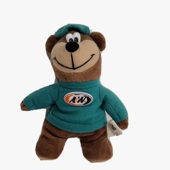 Toys | Vintage Aw Root Beer Rooty 1998 Plush Beanie Toy Bear | Poshmark